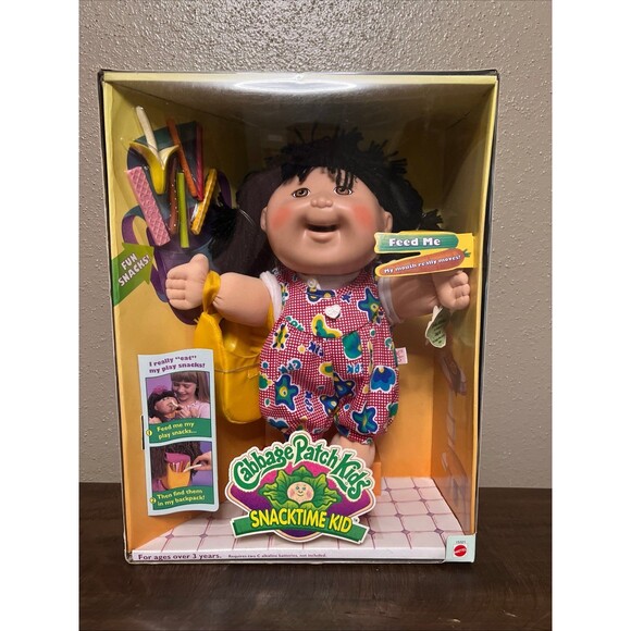 Mattel | Toys | Rare Vintage 995 Cabbage Patch Kids Snacktime Kid Doll ...